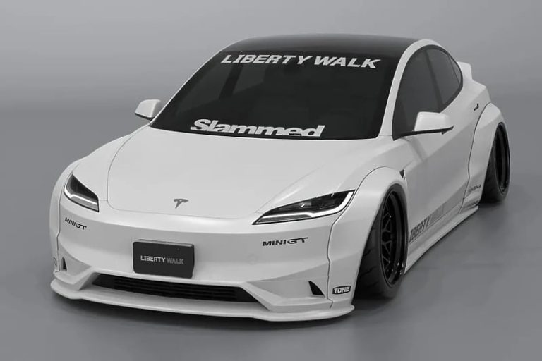 Liberty Walk predstavio Tesla Model 3 LB E Works s novim body kitom
